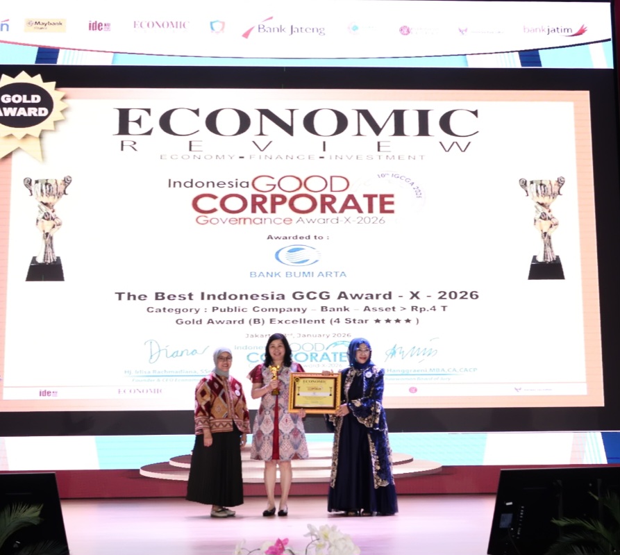 Bank Bumi Arta, Diganjar Penghargaan Gold Award Excellent GCG Award ...